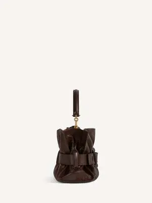 Balmain Anthem Medium Smooth Leather Bag With Belt Detail