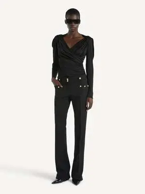 Balmain Wrap Blouses