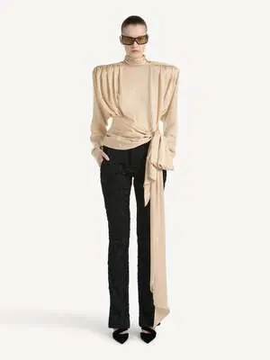 Balmain Padded Shoulder Blouses