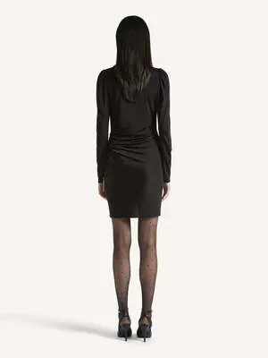 Balmain Draped Flowing Jersey Dress