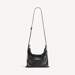 Balenciaga Shopper Dust Bag Crossbody Pouch Medium - Black