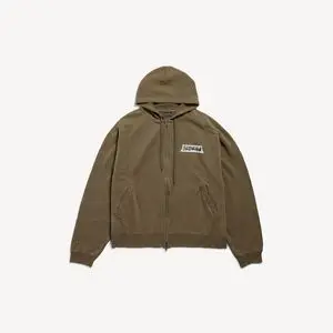 Balenciaga Masking Tape Oversized Zip-up Hoodie - Green