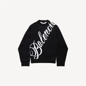 Balenciaga Big B Jacquard Crewneck