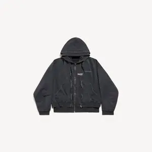 Balenciaga Layered Zip-up Hoodie