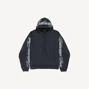 Balenciaga Cursive Oversized Hoodie