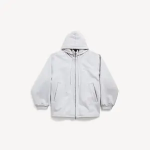 Balenciaga Lion Outerwear Zip-up Hoodie - Grey