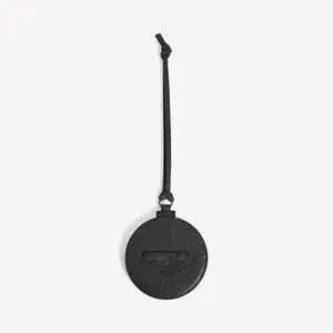 Balenciaga Le City Round Mirror Charm - Black