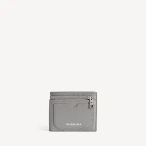 Balenciaga Superbusy Square Folded Wallet - Grey