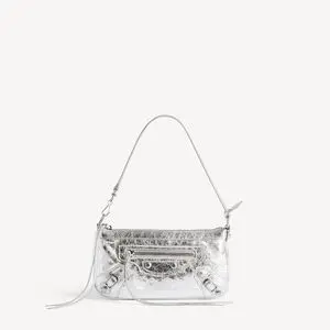 Balenciaga Le City Pouch On Strap - Silver