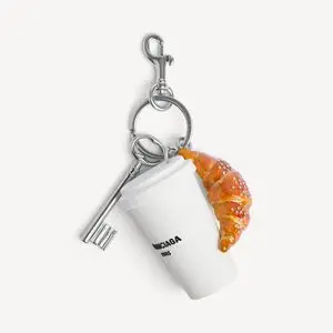 Balenciaga Charm/keychain Coffee Cup - Grey
