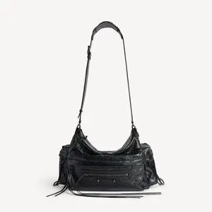 Balenciaga Le City Multipocket Crossbody Bag Medium - Black