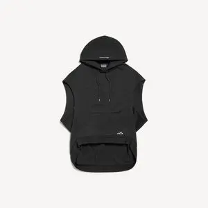 Balenciaga Bodies Sleeveless Regular Fit Hoodie - Black