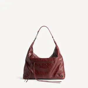 Balenciaga Le City Hobo Bag Medium - Red