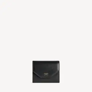 Balenciaga Envelope Bifold Wallet With Flap - Black