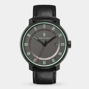 Lilienthal Berlin Neolux Grey Mint Leather Black - Gray