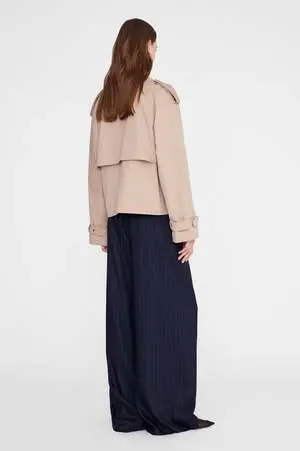 ANINE BING Rickie Cropped Trench