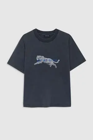 ANINE BING Cade Tee Leopard