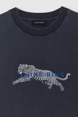 ANINE BING Cade Tee Leopard