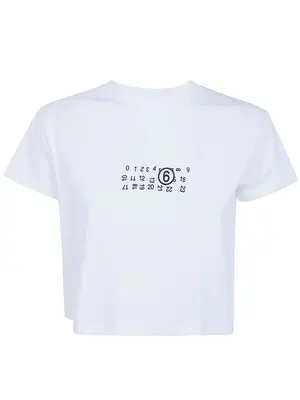 MAISON MARGIELA T-shirt Basic Cropped "s52gc0369.m20258 101 - White