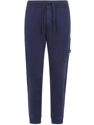 Stone Island Pants Cotton Track Trousers - Black