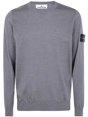 Stone Island Round Neck Sweater - Green