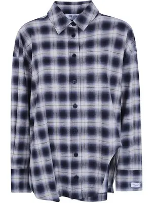Attico Shirt Classic Check "check Classic Shirt - Black
