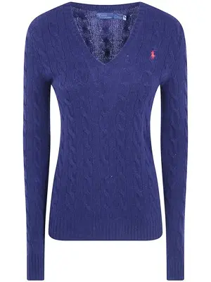 Polo Ralph Lauren Sweater Wool 100% "kimberly - Blue