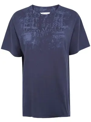 MAISON MARGIELA T-shirt Regular Fit "numbers - Gray