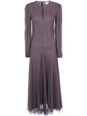 TWINSET Long Sleeve Printed Dress