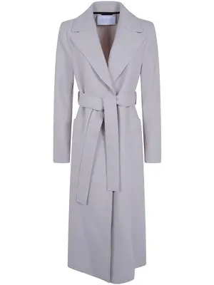 Harris Wharf London Coat Long Maxi "aa1192mlk 120 Almond