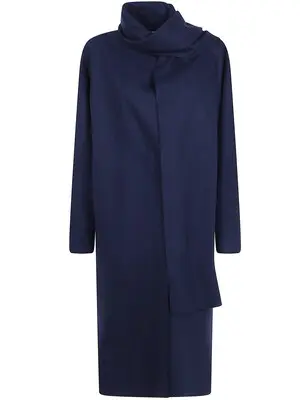 Harris Wharf London Coat Scarf " Scarf Coat - Blue