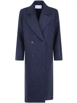 Harris Wharf London Coat Long Double Breasted "oversized - Gray