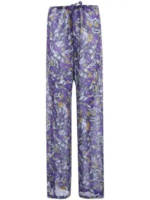 Dries Van Noten Pants Georgette Trousers "pachas - Multi