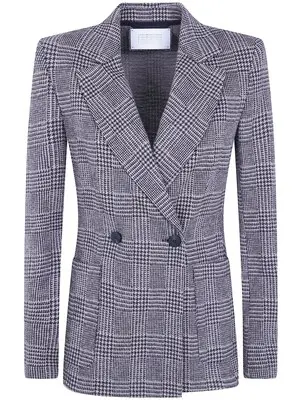 Harris Wharf London Jacket Double Breasted "patterned Moleskin - Beige