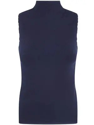 TWINSET Sleeveless High Neck Top