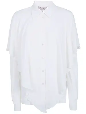TWINSET Shirt Ruffled "draped Shirt - White