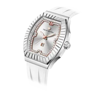 TSAR BOMBA Quartz Watch - White Silver