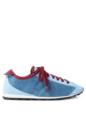 Jacquemus DRIES VAN NOTEN Suede And Calf Leather Sneakers Blue