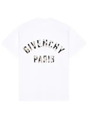 Givenchy Embroidered Paris Cotton T-shirt - White