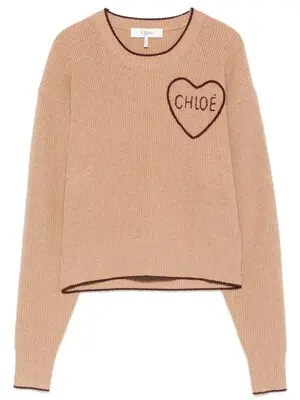 Chloé Heart Pullover - Brown