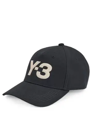 Y3 Hat With Logo - Black