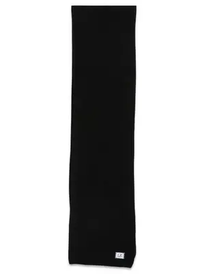 C.P. COMPANY Scarf Logo - Black