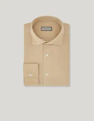 Canali Garment Dyed Cotton Velvet Regular-fit Shirt