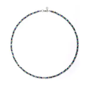 SEVEN SAINTS Talisman Necklace - Silver/blue/grey