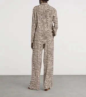 Balenciaga Silk Python Print Shirt