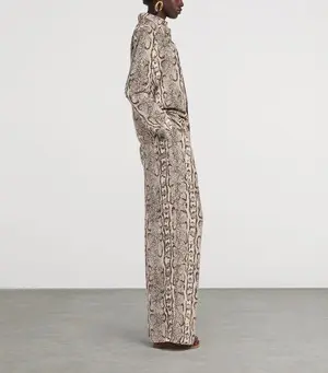 Balenciaga Silk Python Print Shirt