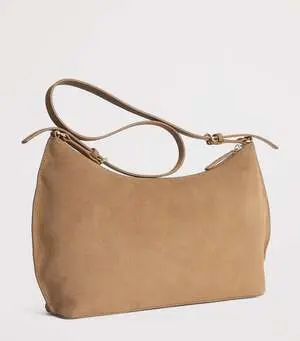 Claudie Pierlot Suede Shoulder Bag - White