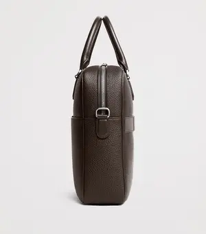 CARL FRIEDRIK Leather Dunloe Briefcase