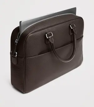 CARL FRIEDRIK Leather Dunloe Briefcase