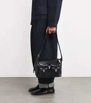 LEMAIRE Medium Leather Gear Shoulder Bag